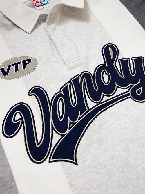 Vandy The Pink Patchwork Polo L/S - Heather Grey – ANOTHER STORY